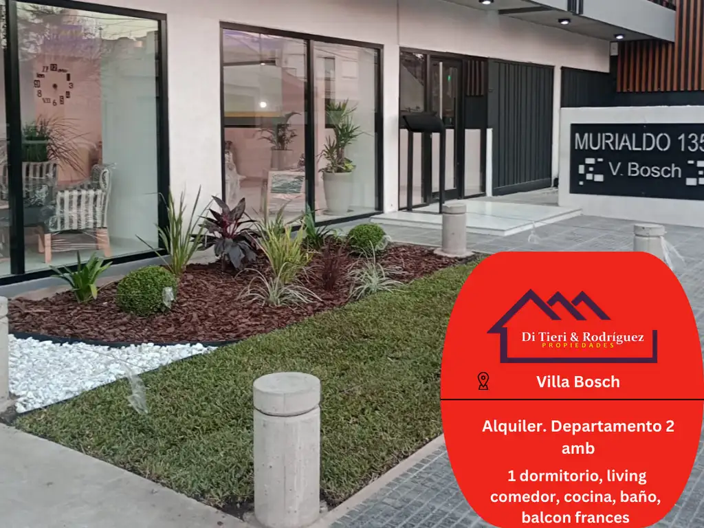 Alquiler Departamento 1 dormitorio a estrenar, Murialdo 1300, Villa Bosch, Zona Oeste | Argenprop